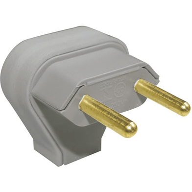 Plug Macho 2P 10A Cinza Pial - Acquafort