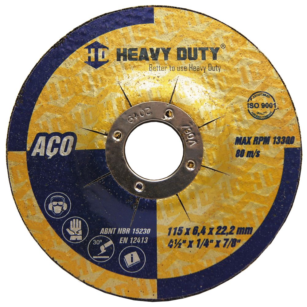 Disco de Desbaste 178X6,4X22,2 Heavy Duty - Acquafort